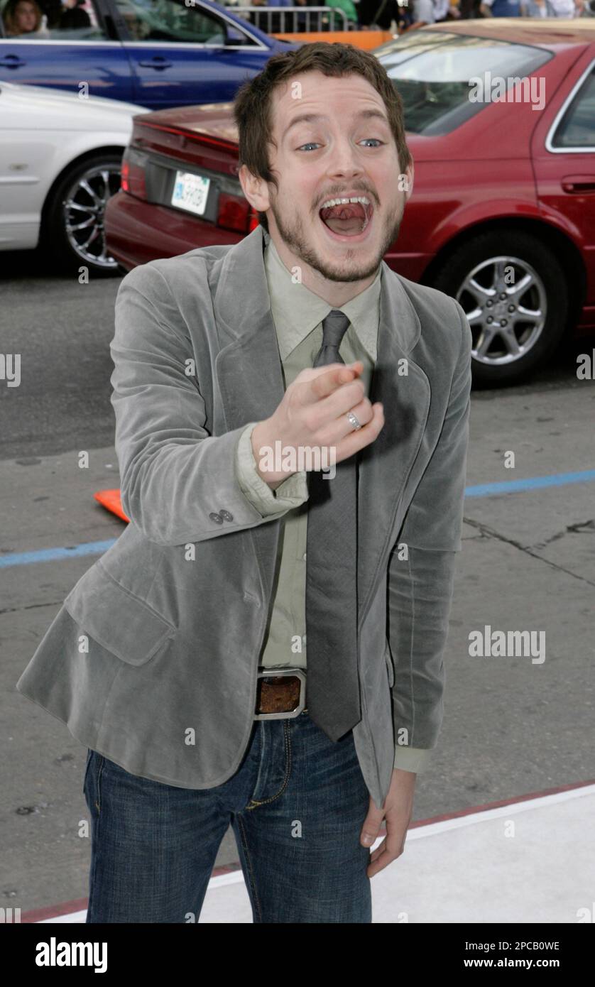 Actor Elijah Wood, the voice of Mumble in the animated feature "Happy ...