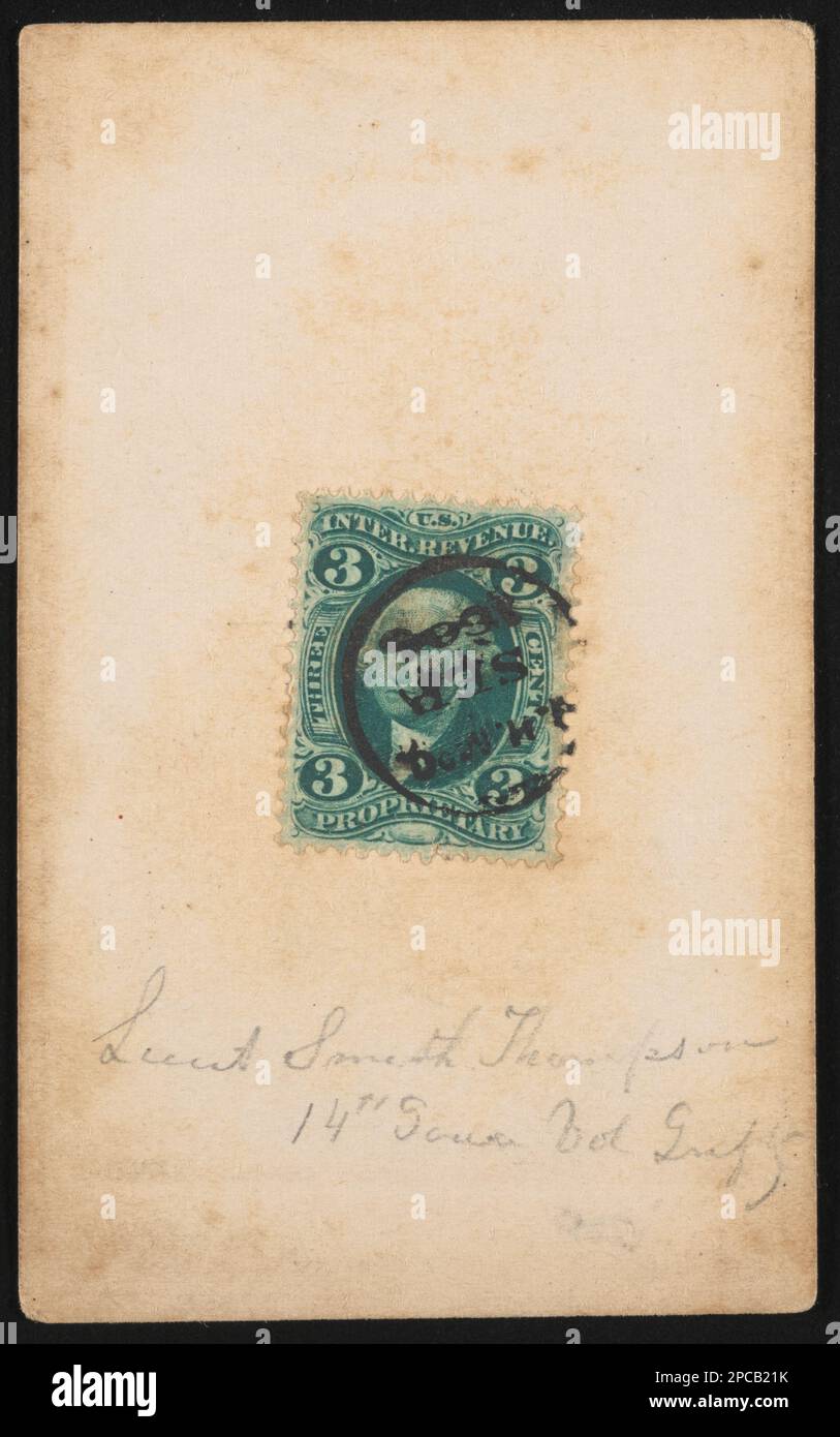 First Lieutenant Smith Thompson of Co. F, 1st Iowa Infantry Regiment ...