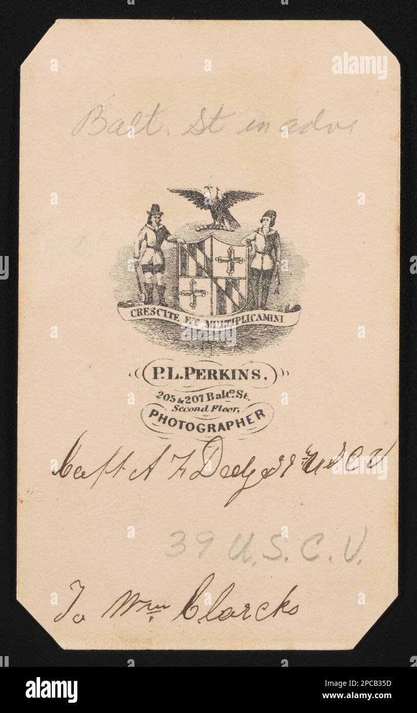 Major Albert Francis Dodge of Co. B, 10th Vermont Infantry Regiment and ...
