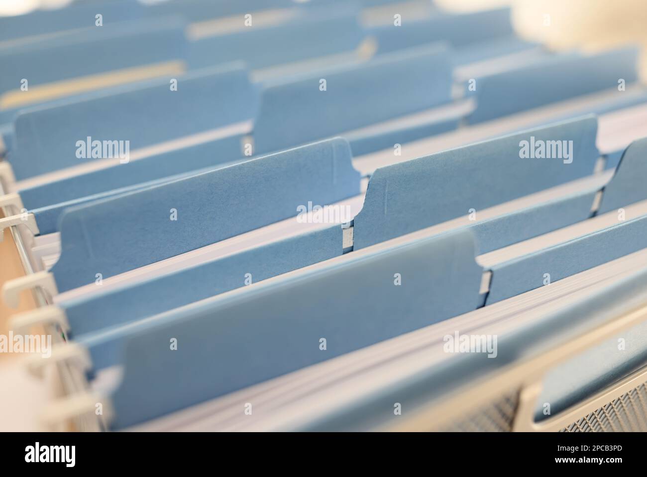 Many file folders in a row as background Stock Photo - Alamy