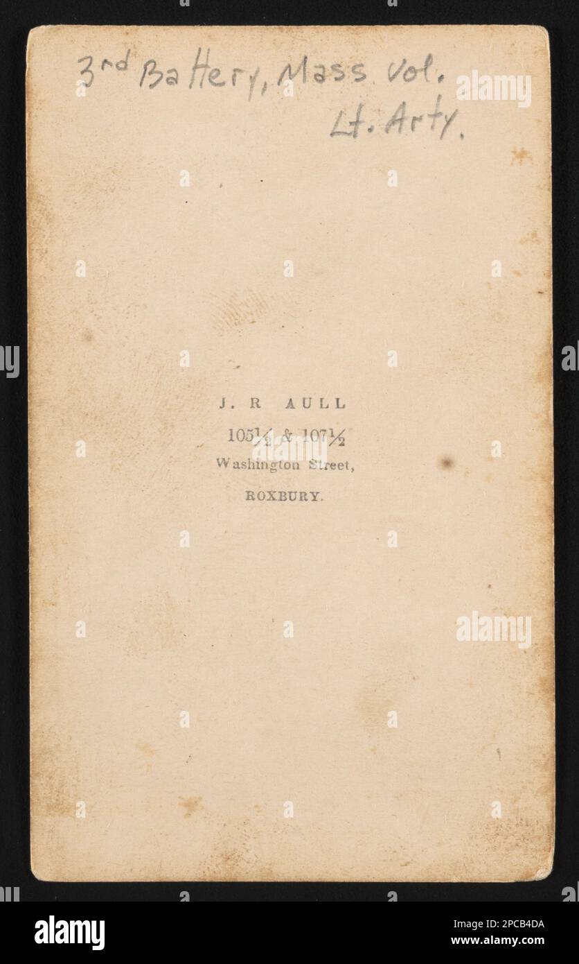 First Lieutenant Thomas M. Cargill of 1st Massachusetts Light Artillery ...