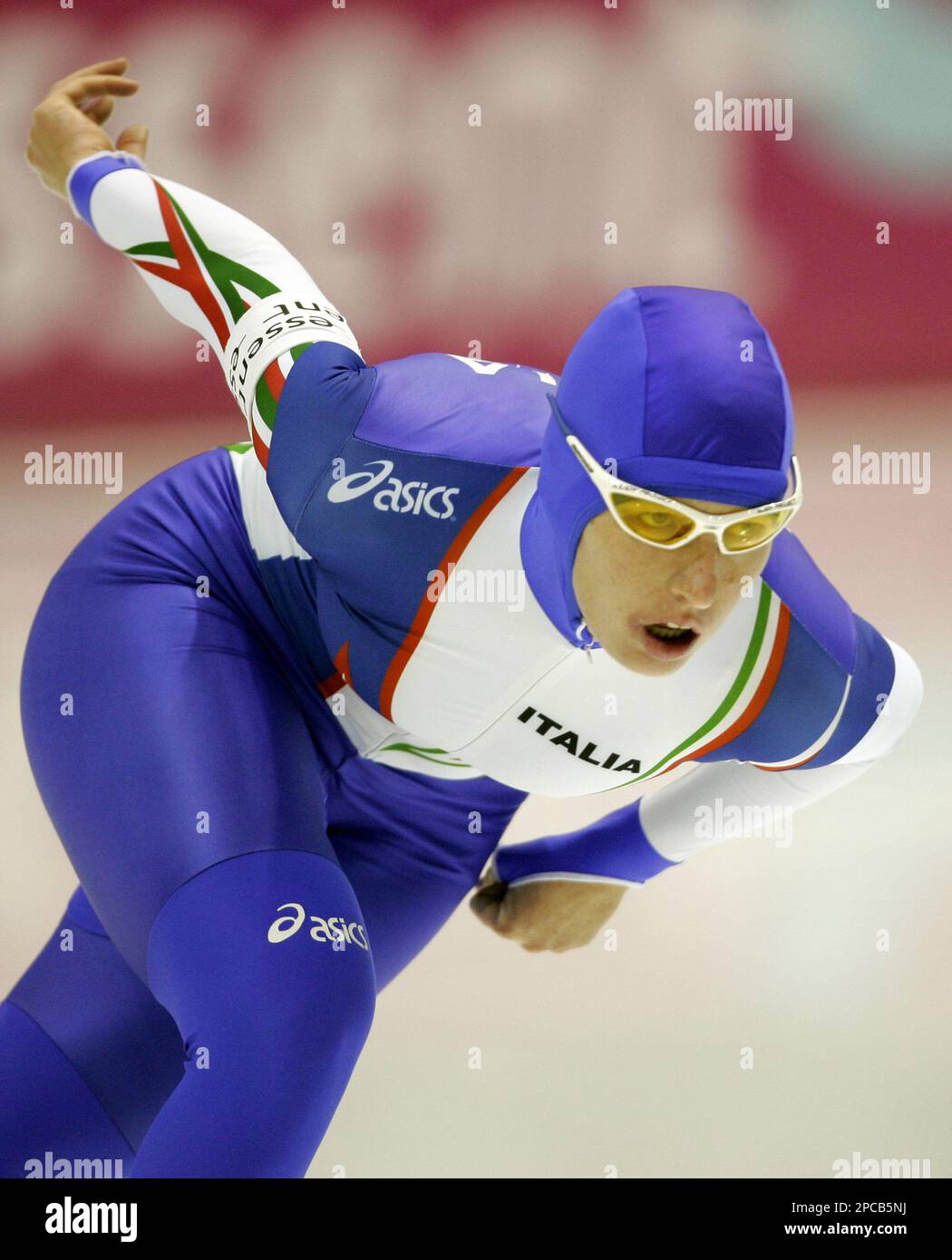 Chiara Simionato of Italy in action during the women's 1500 meter race ...