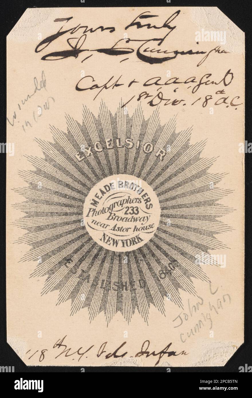Major John L. Cunningham of Cos. F, D, 118th New York Infantry Regiment ...