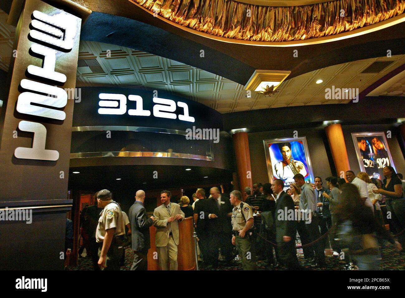 People arrive for the opening night of Prince's 3121 club at the Rio ...
