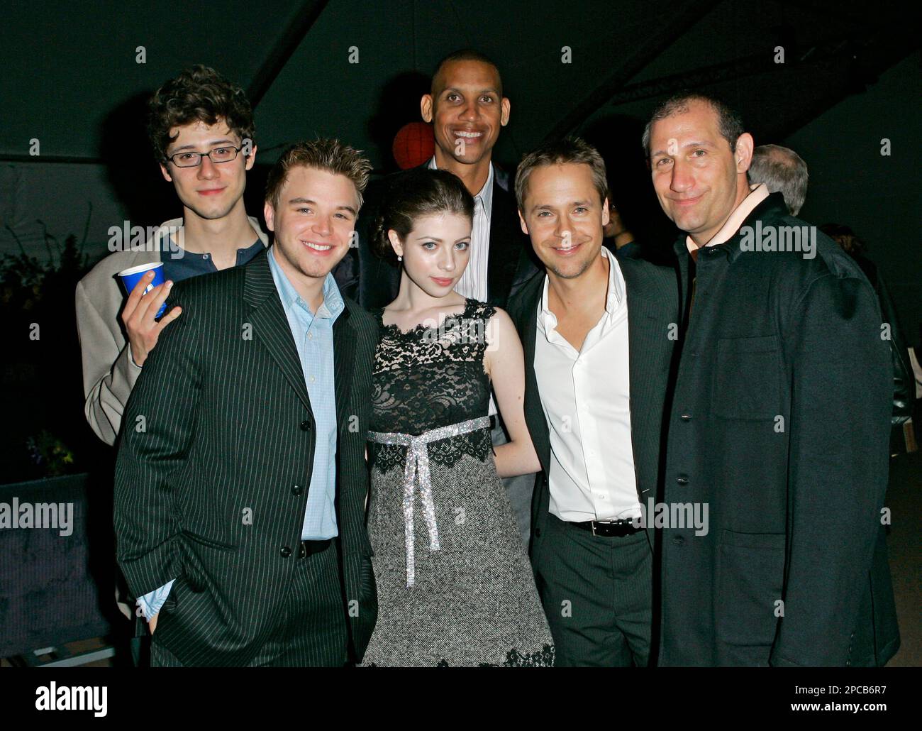 Members of the cast and crew of the film "Beautiful Ohio," from left ...