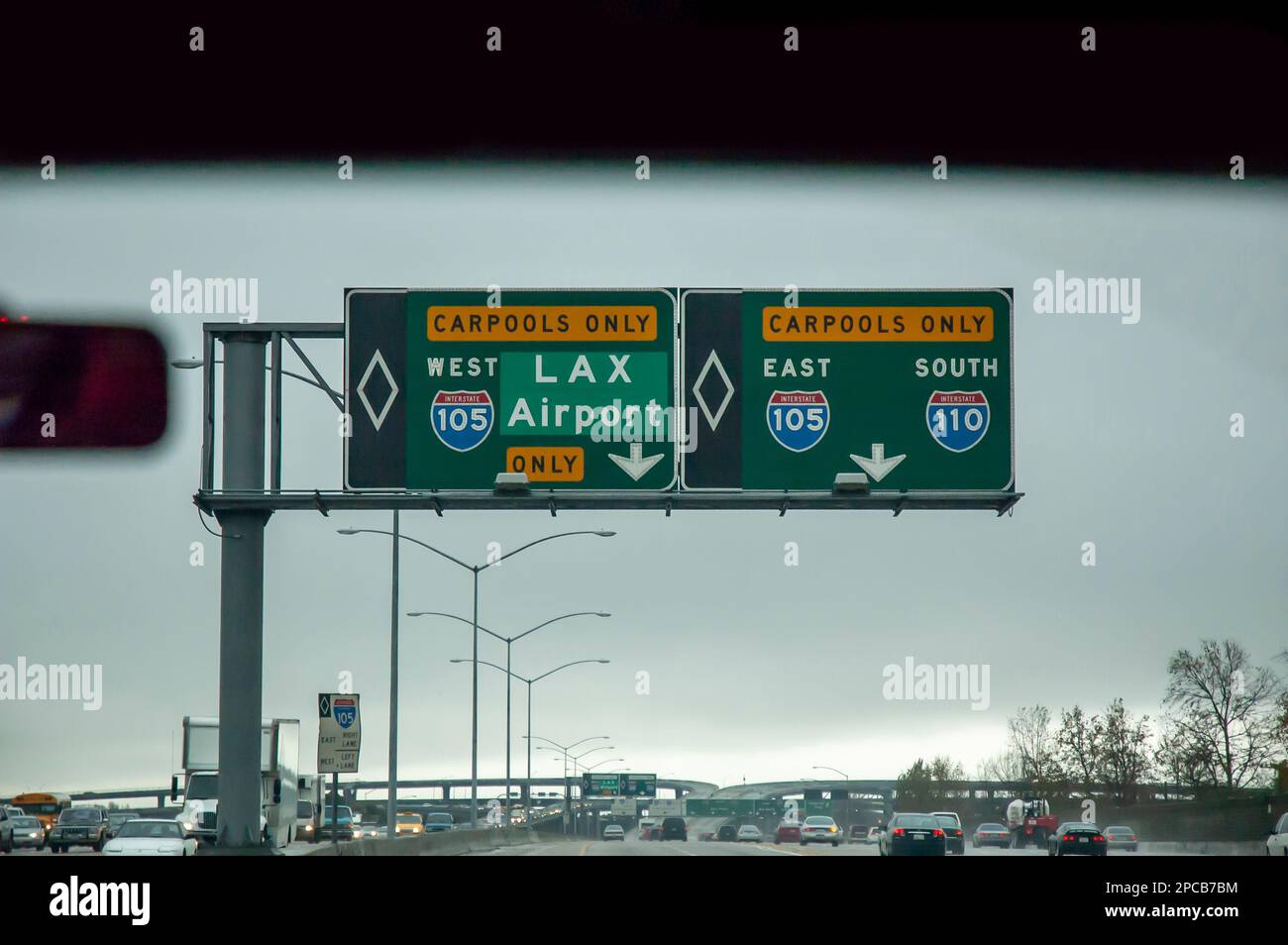 Sign on Interstate 405 south of Los Angeles Stock Photo - Alamy