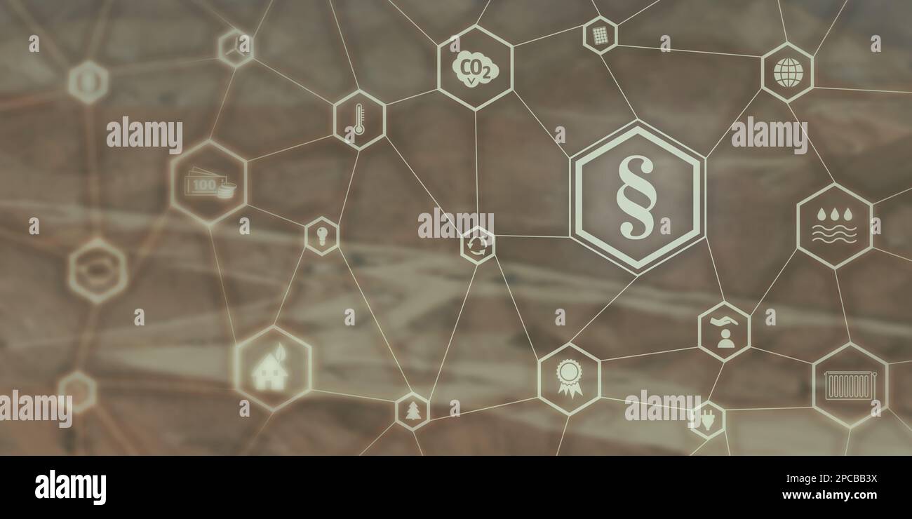 Symbolic image of environmental law for extraction of mineral resources ...