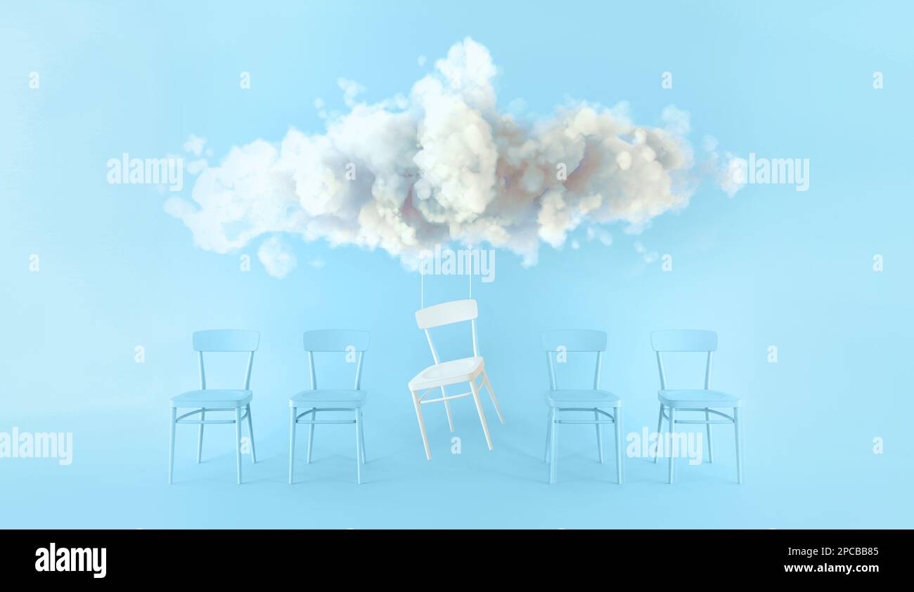 Stand out from the crowd. The one from many others. Cloud Floating ...