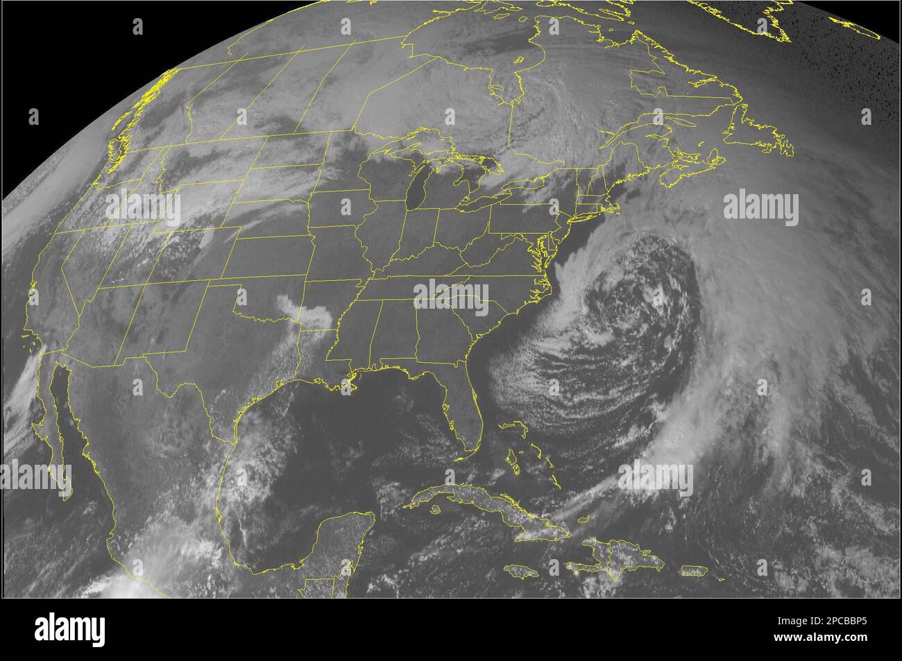 This NOAA satellite image taken Thursday, November 09, 2006 at 02:15 PM ...