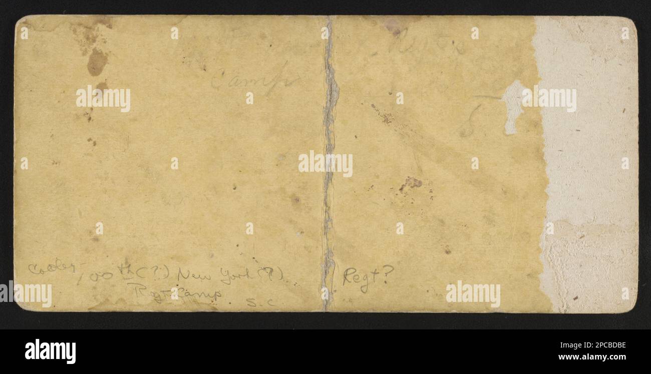 100th New York Regt (i.e. Regiment) camp, Morris Island, South Carolina ...