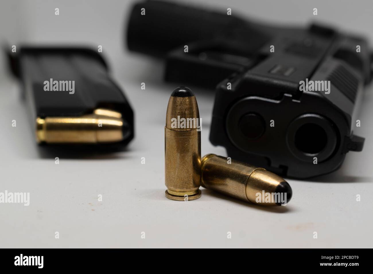 Gun and ammunition Stock Photo - Alamy