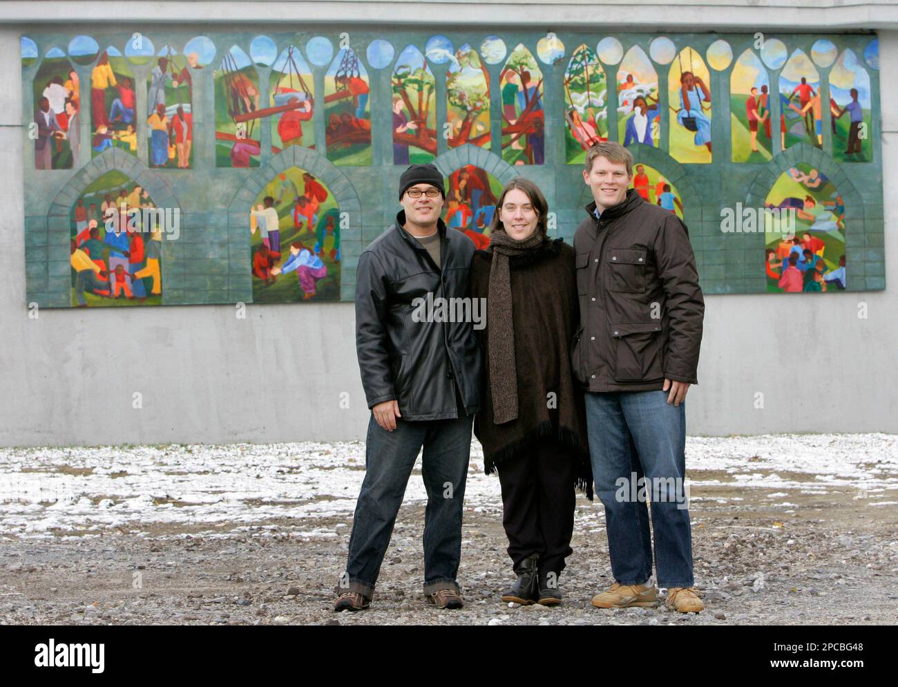 Walter Wright, left, one of the founding members of the charity circle ...