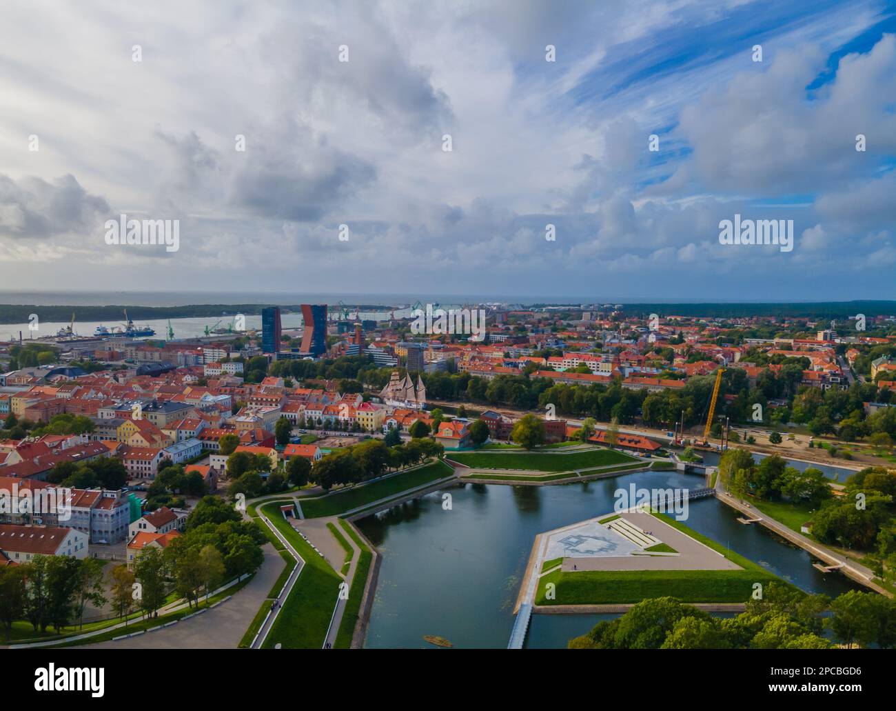 Aerial view port klaipeda in hi-res stock photography and images - Alamy