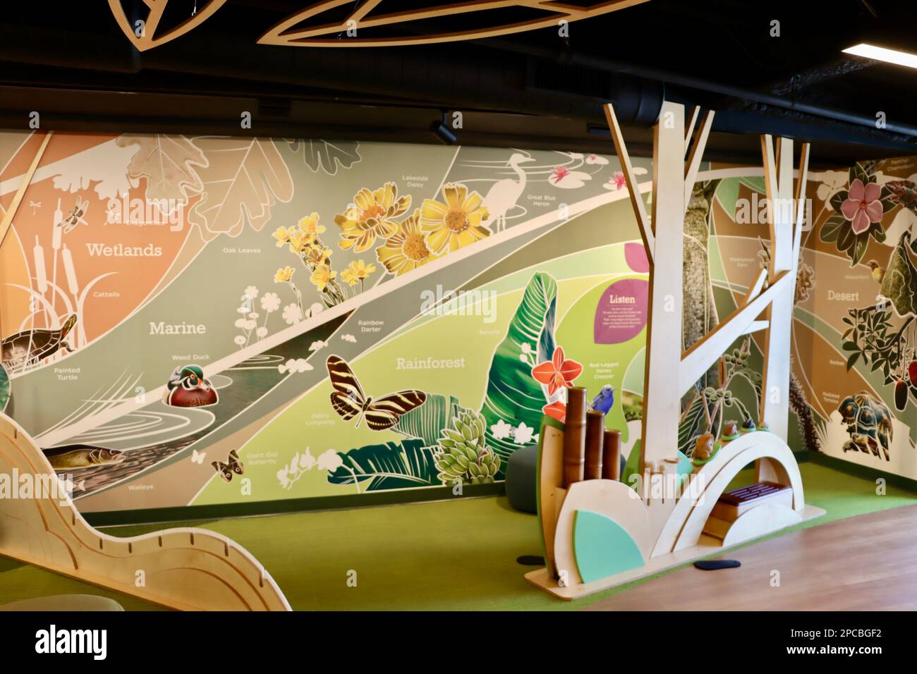 Children's playground at Cleveland Botanical Garden Stock Photo - Alamy