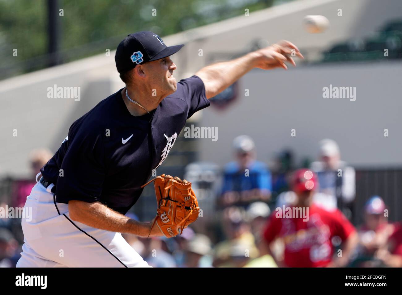 Detroit Tigers starting pitcher Matthew Boyd throws before the start of ...
