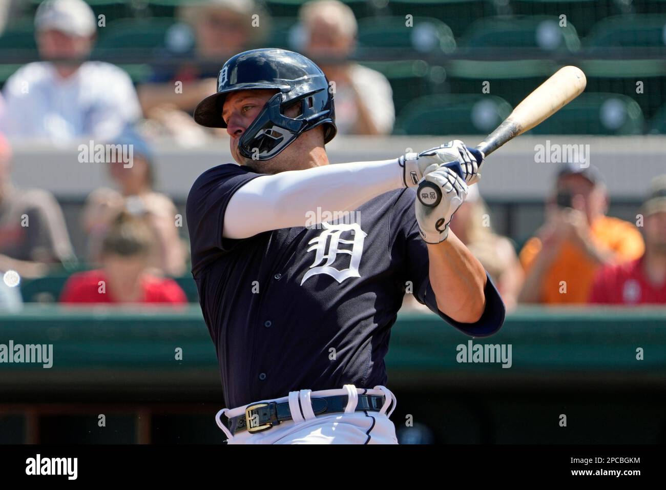 Detroit Tigers' Spencer Torkelson bats against the St. Louis Cardinals ...