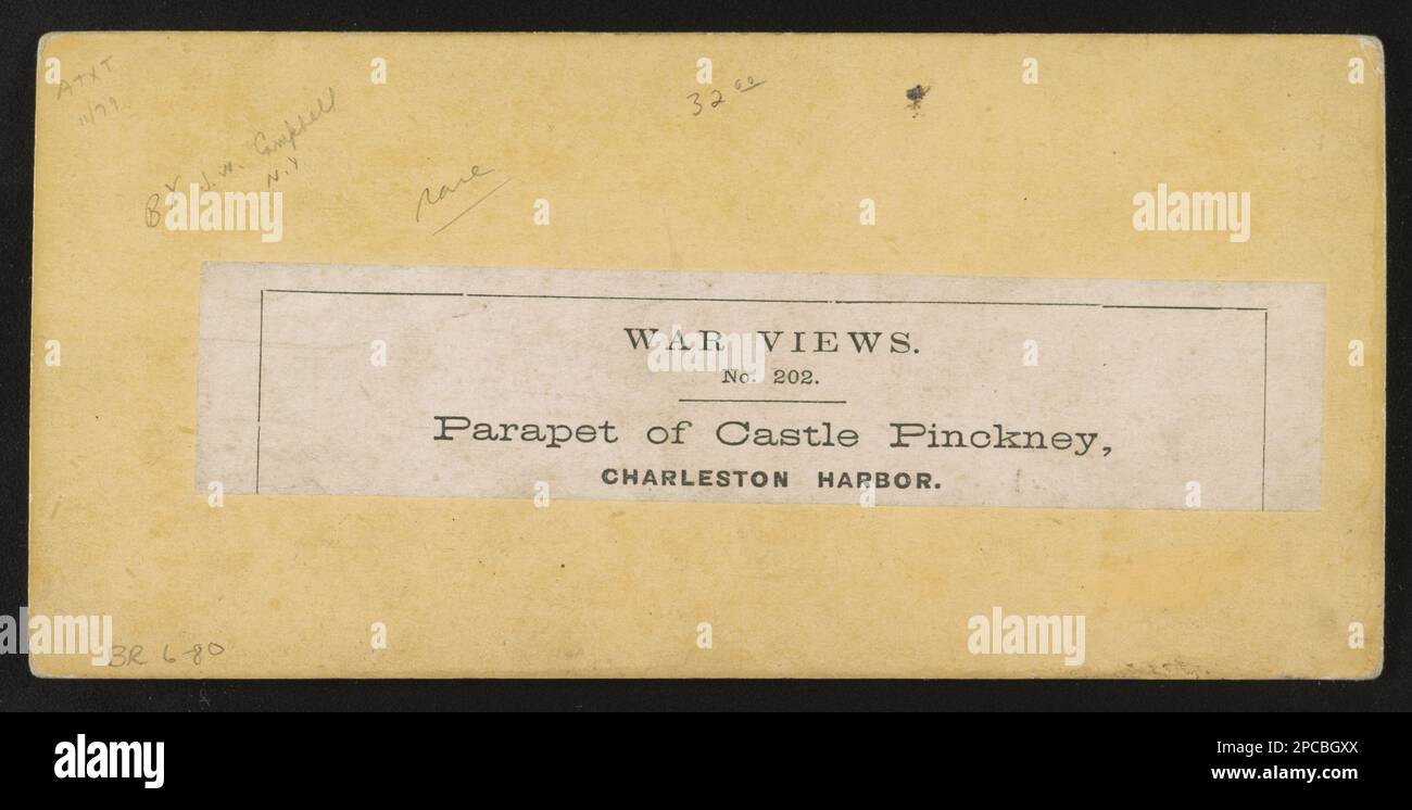 Parapet of Castle Pinckney, Charleston Harbor. The Robin G. Stanford ...