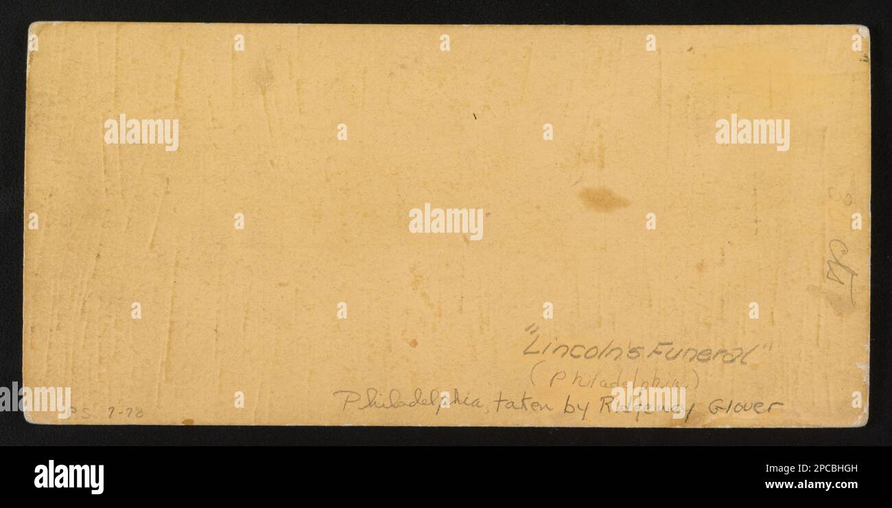 "Lincoln's Funeral," Philadelphia / taken by Ridgeway (i.e. Ridgway ...