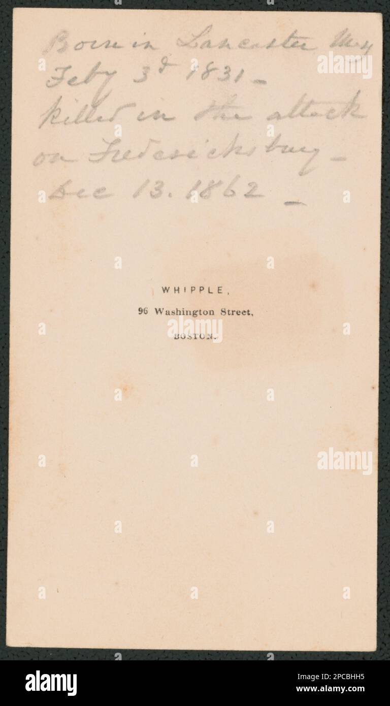 Major Sydney Willard of Co. I, 35th Massachusetts Infantry Regiment in ...