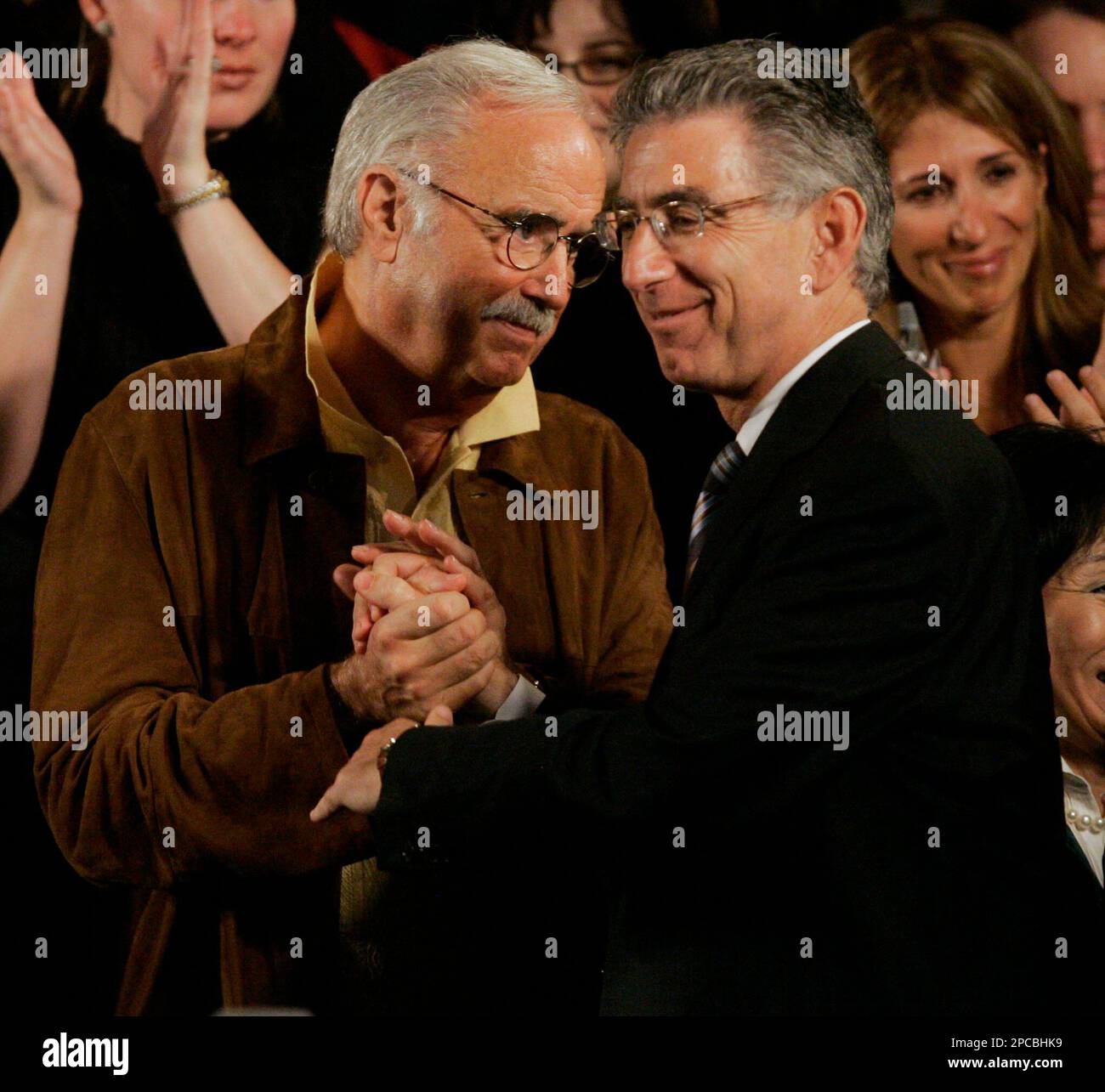 State Treasurer Phil Angelides ,right, the Democratic candidate for ...