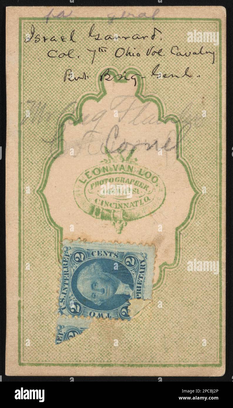 Brigadier General Israel Garrard, 7th Ohio Cavalry Regiment in uniform ...