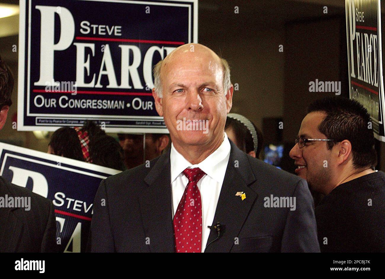 U.S. Rep. Steve Pearce, R-N.M., awaits the results on election night ...