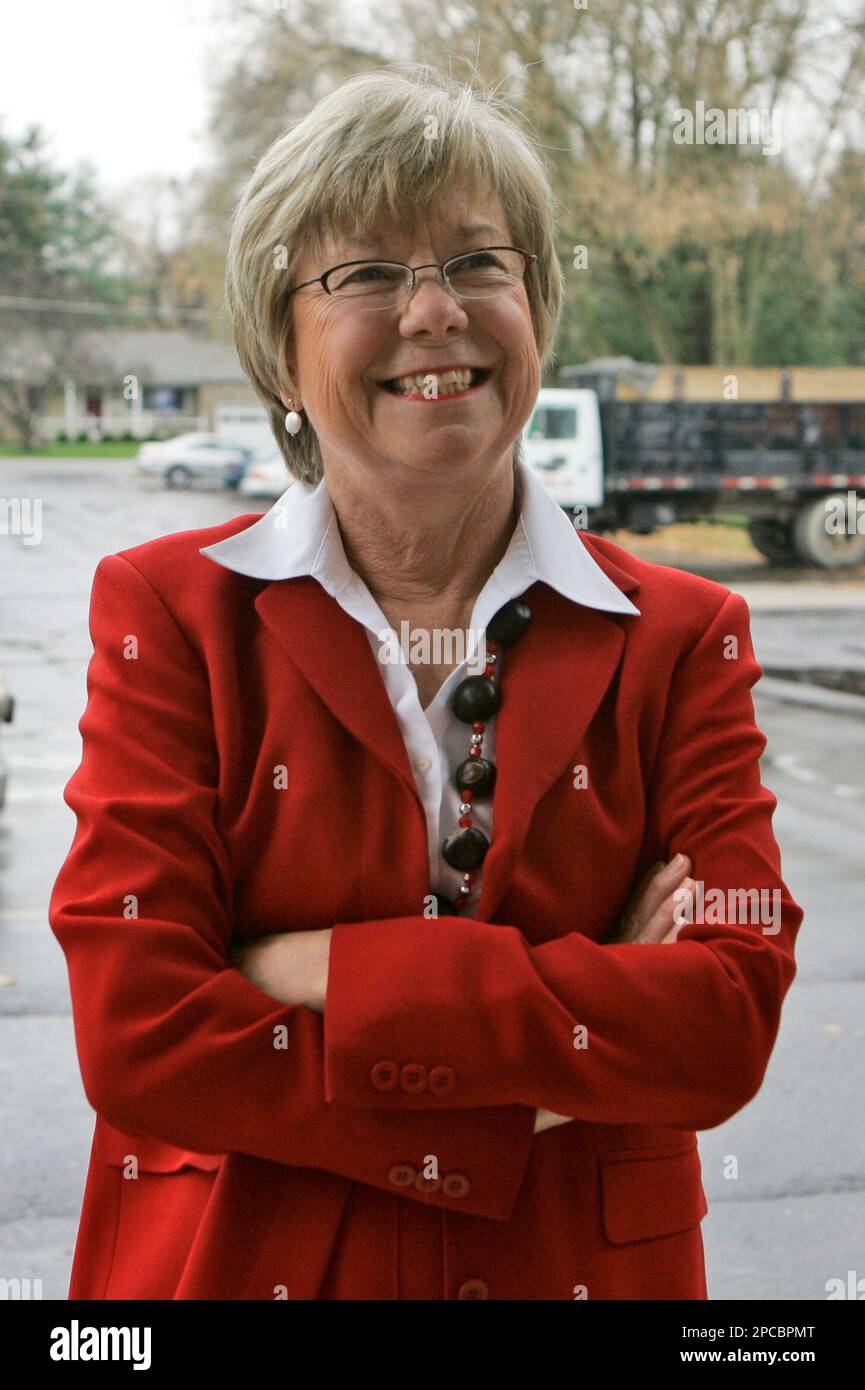 Rep. Deborah Pryce, a Republican candidate for Congress, talks to a ...