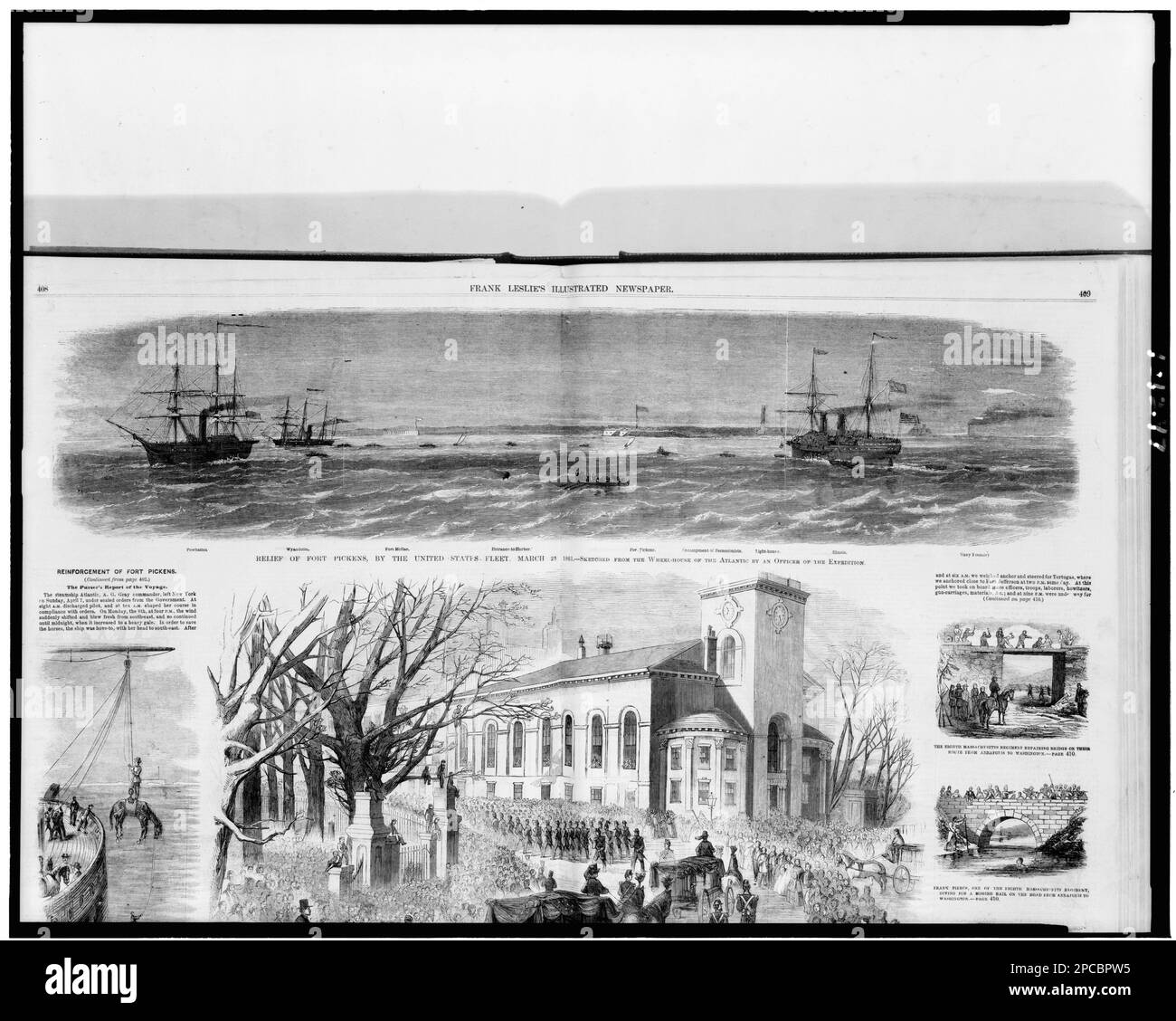 Relief of Fort Pickens, by the United States fleet, March 23, 1861 ...