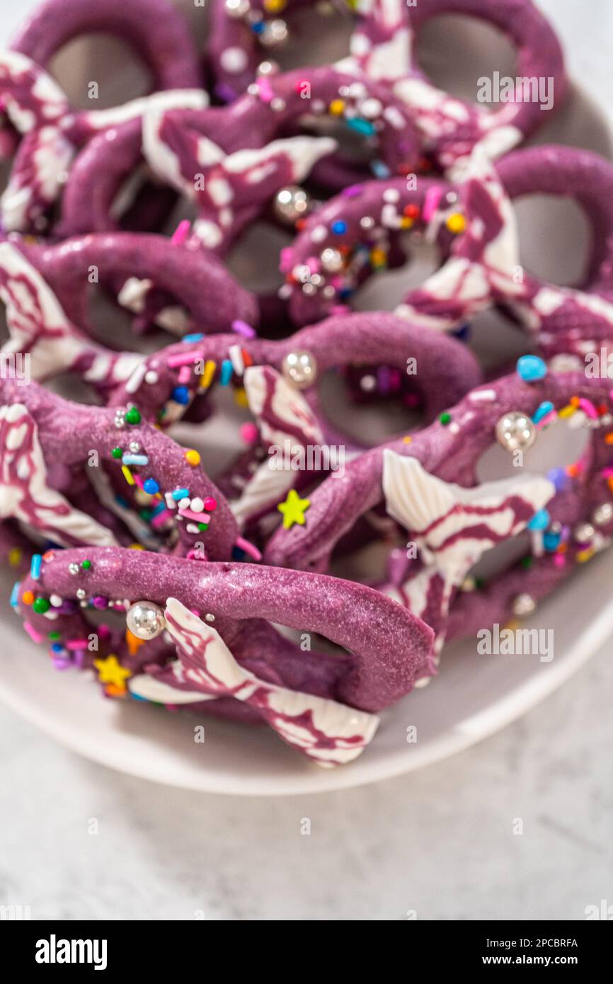 Mermaid pretzel twists Stock Photo - Alamy