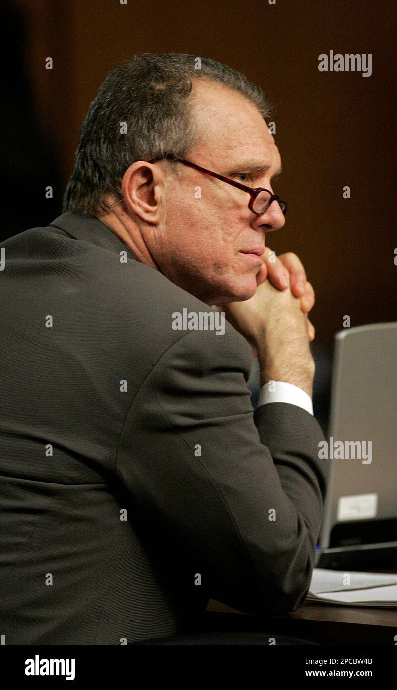 Michael Goodwin, left, looks on during his trial in Pasadena, Calif ...