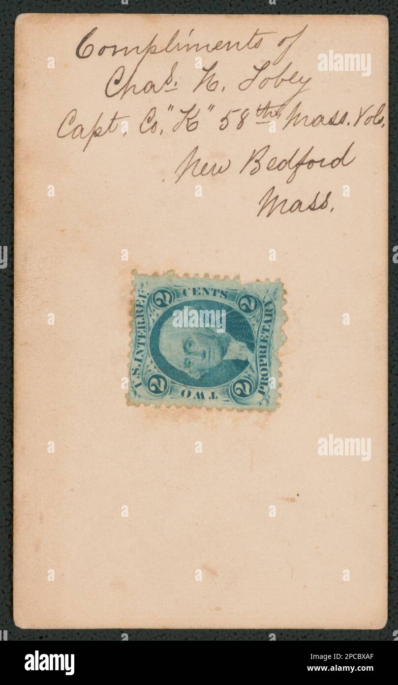 Captain Charles H. Tobey of Co. L and Co. E, 3rd Massachusetts Infantry ...