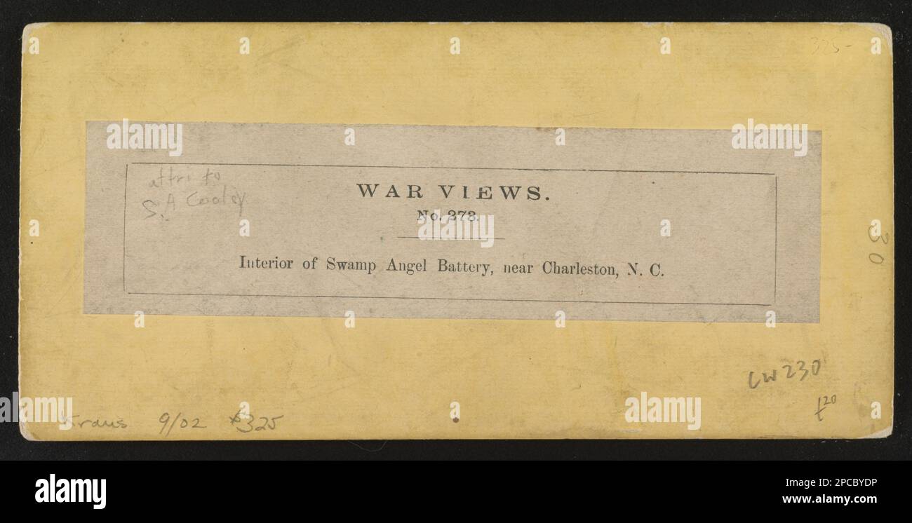 Interior of swamp angel battery, near Charleston, N.C. (i.e. South ...