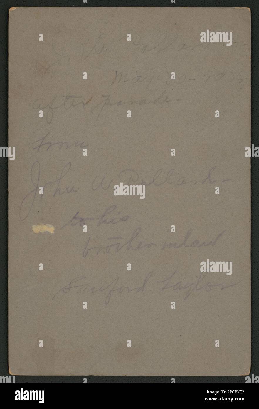 Civil War veteran John W. Pollard, who served under the name of Private ...