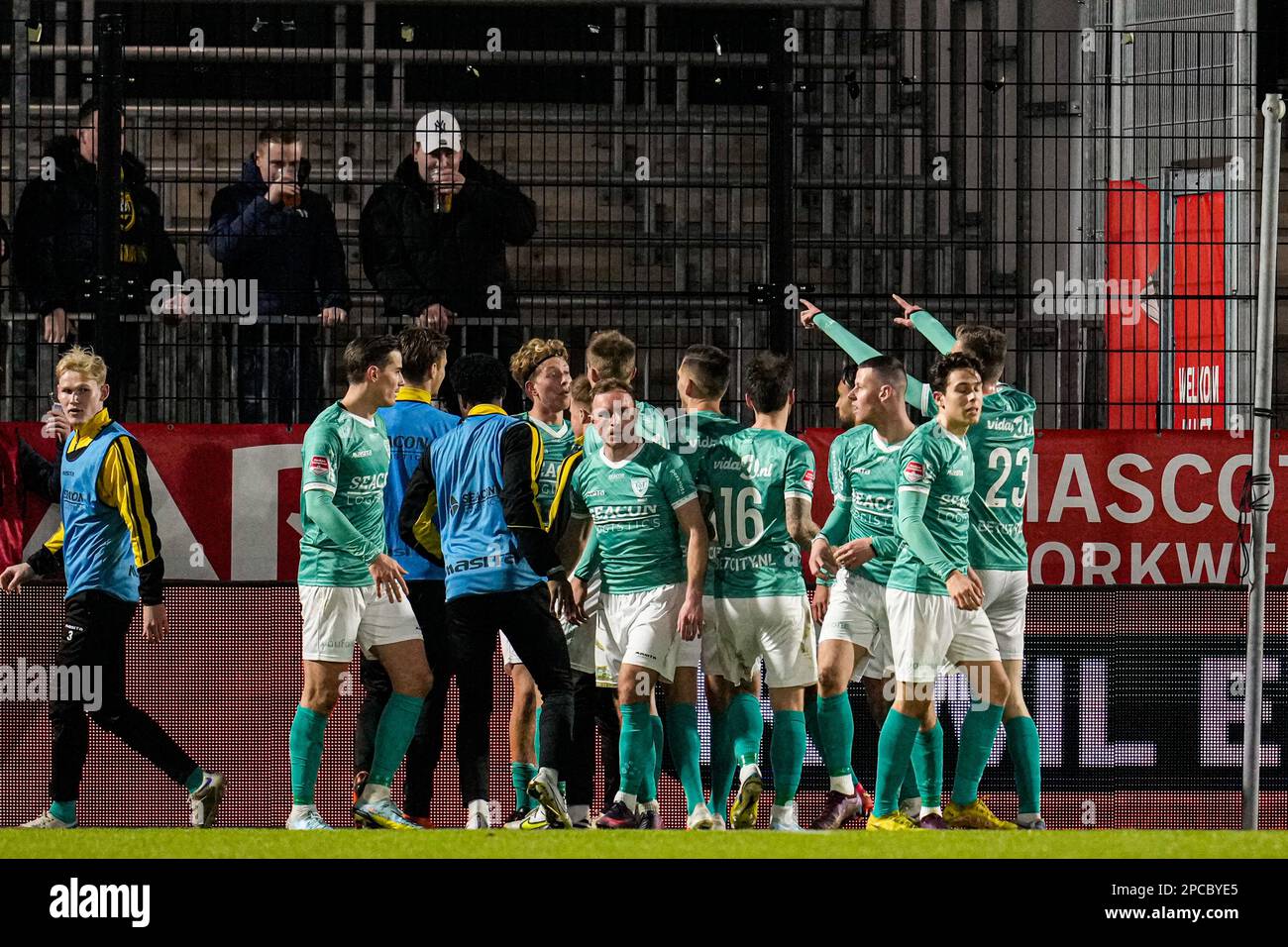 ALMERE, NETHERLANDS - MARCH 13: Kees de Boer of VVV Venlo, players of ...