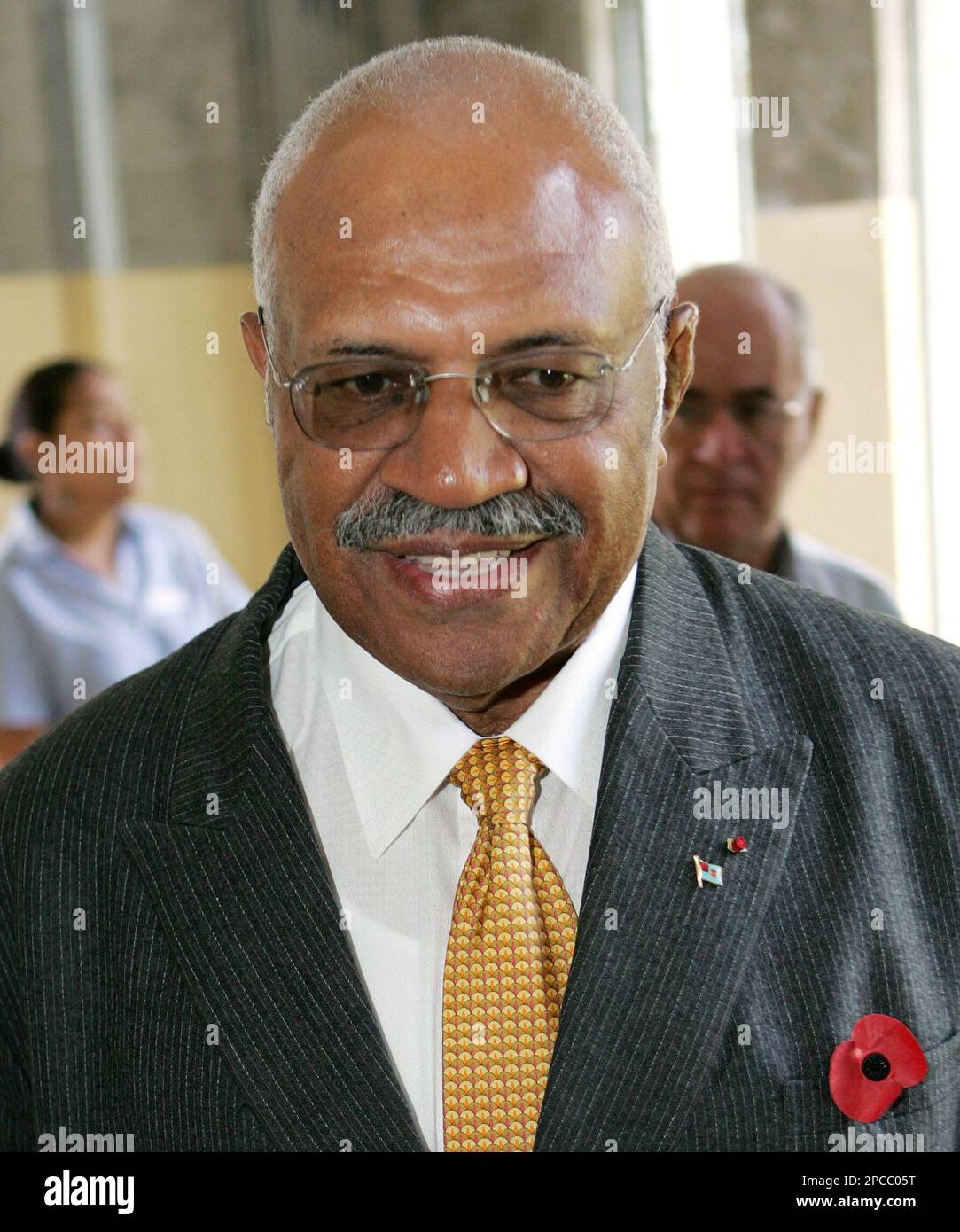 Sitiveni Rabuka leaves the Supreme Court of Fiji in Suva, Monday, Nov ...