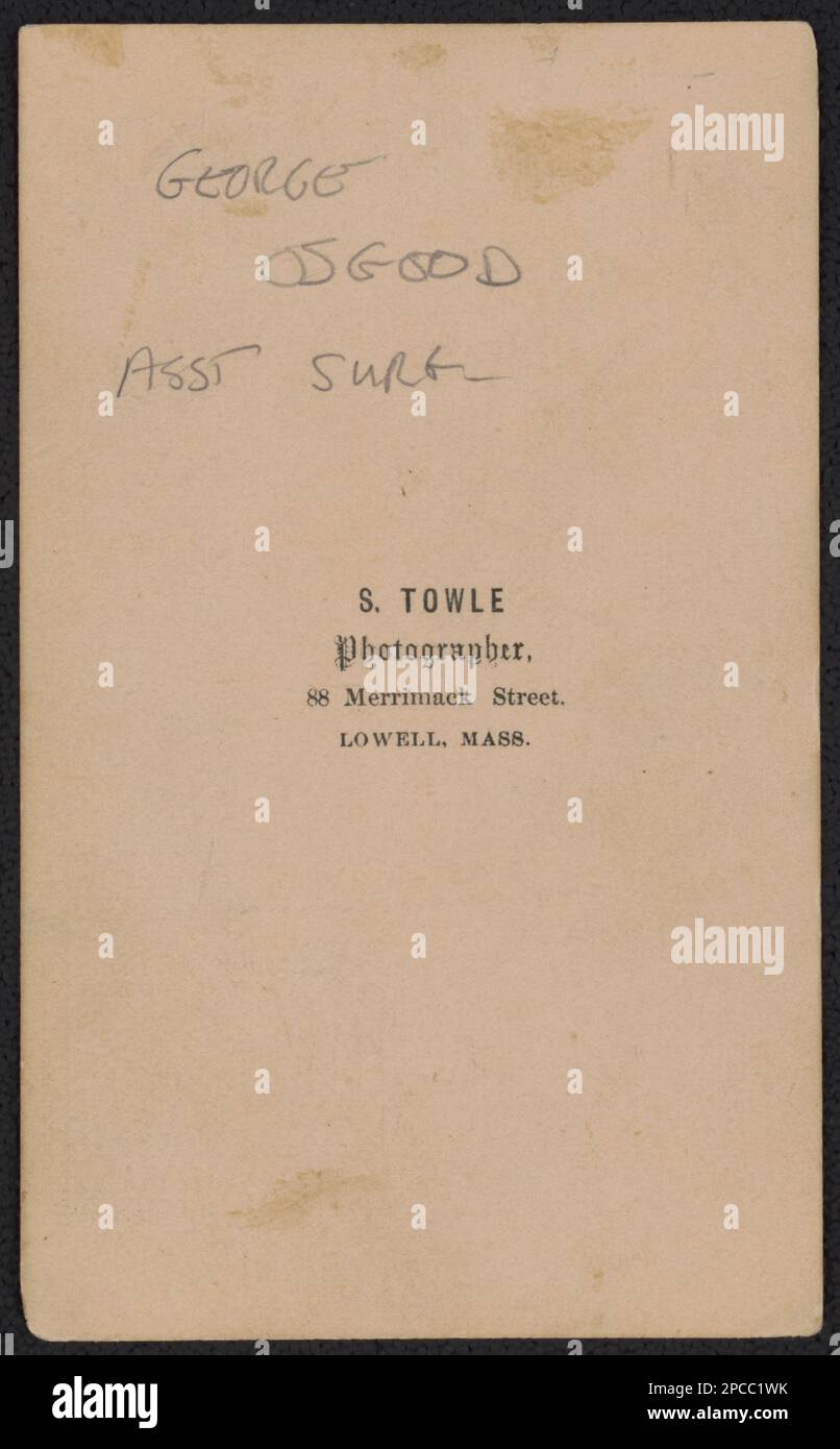 Acting Assistant Surgeon George Cowles Osgood of U.S. Navy in uniform ...