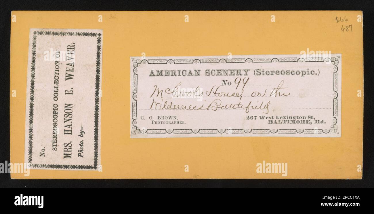 McCool's (i.e. McCoull's) House, on the Wilderness battlefield. The ...