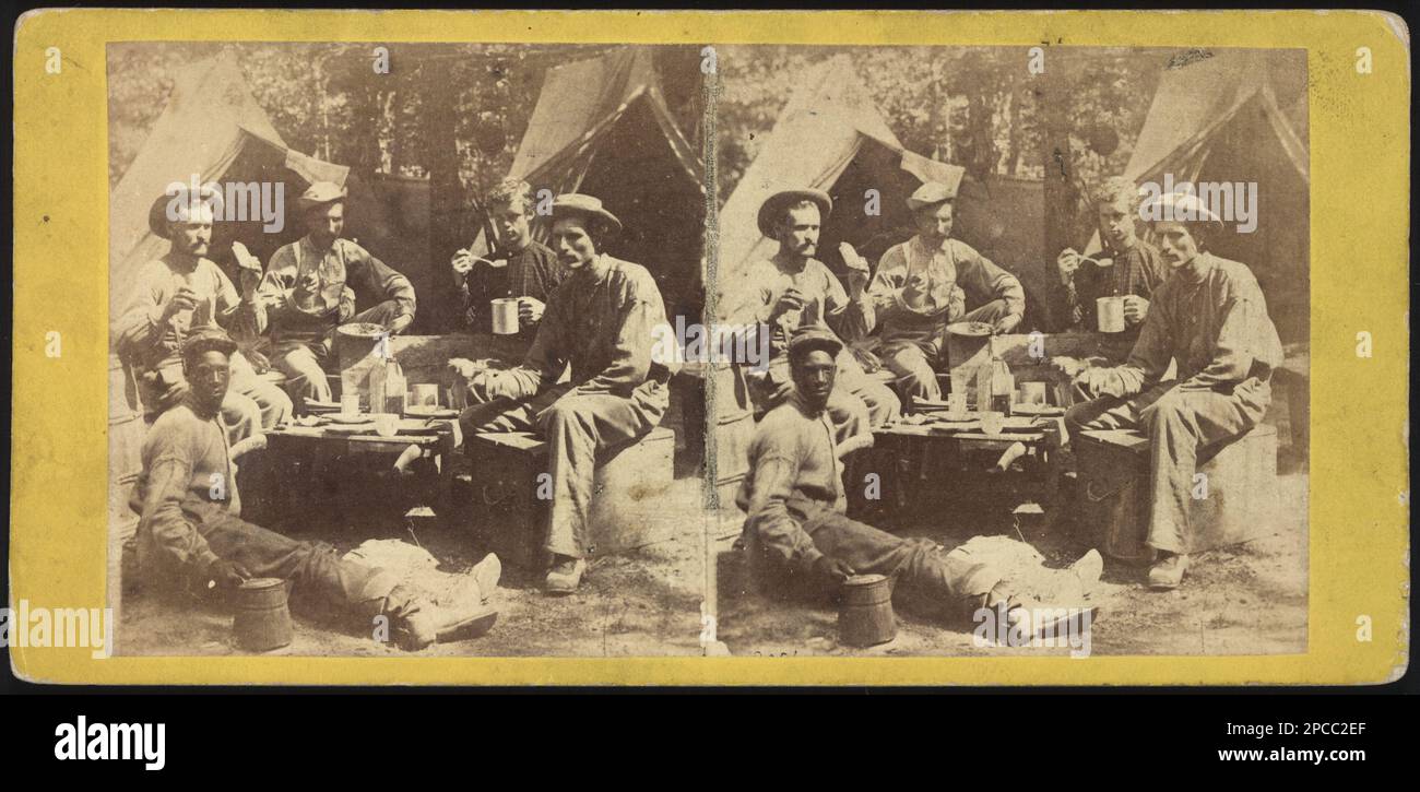 War views -- Army of the Potomac -- the way they cook dinner in camp ...