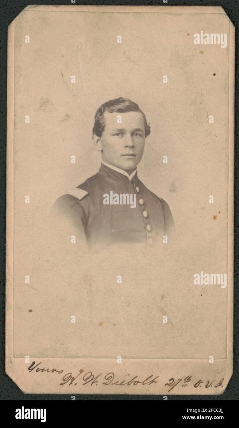 First Lieutenant Henry W. Diebolt of Co. G, Co. F, and Co. A, 27th Ohio ...