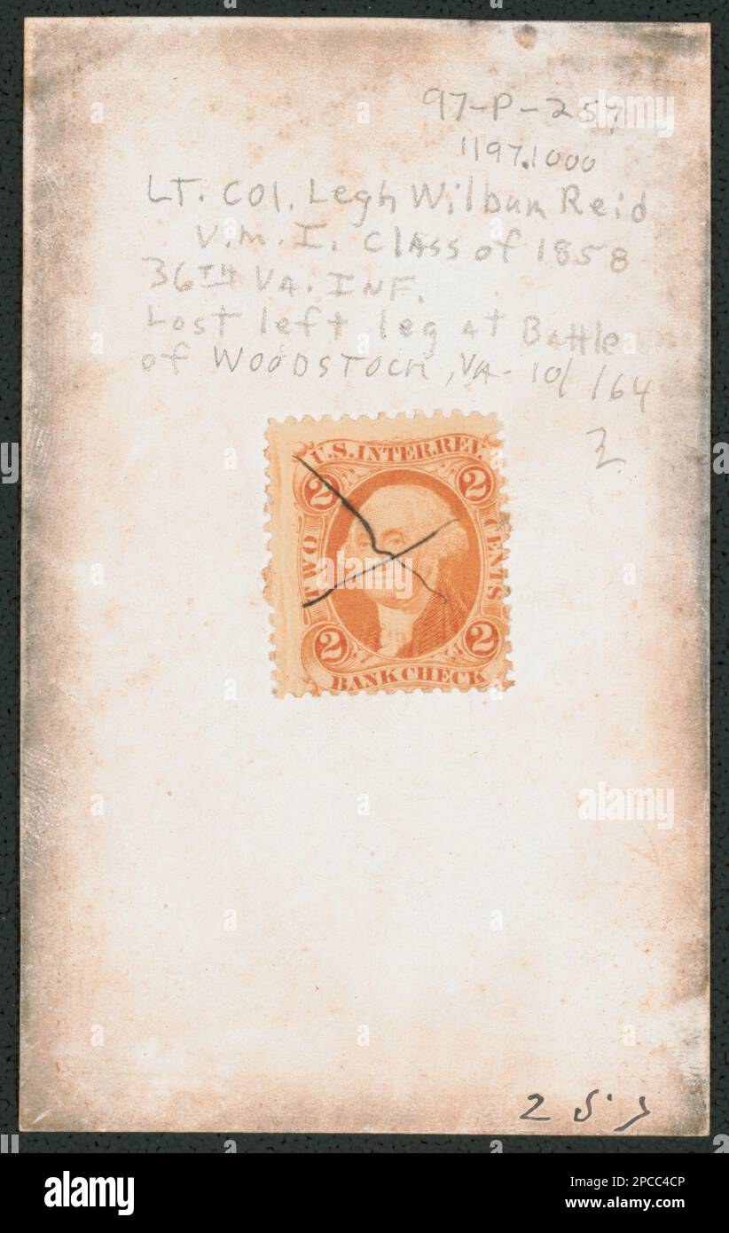 Lieutenant Colonel Legh Wilbur Reid of 17th Virginia Cavalry Regiment ...