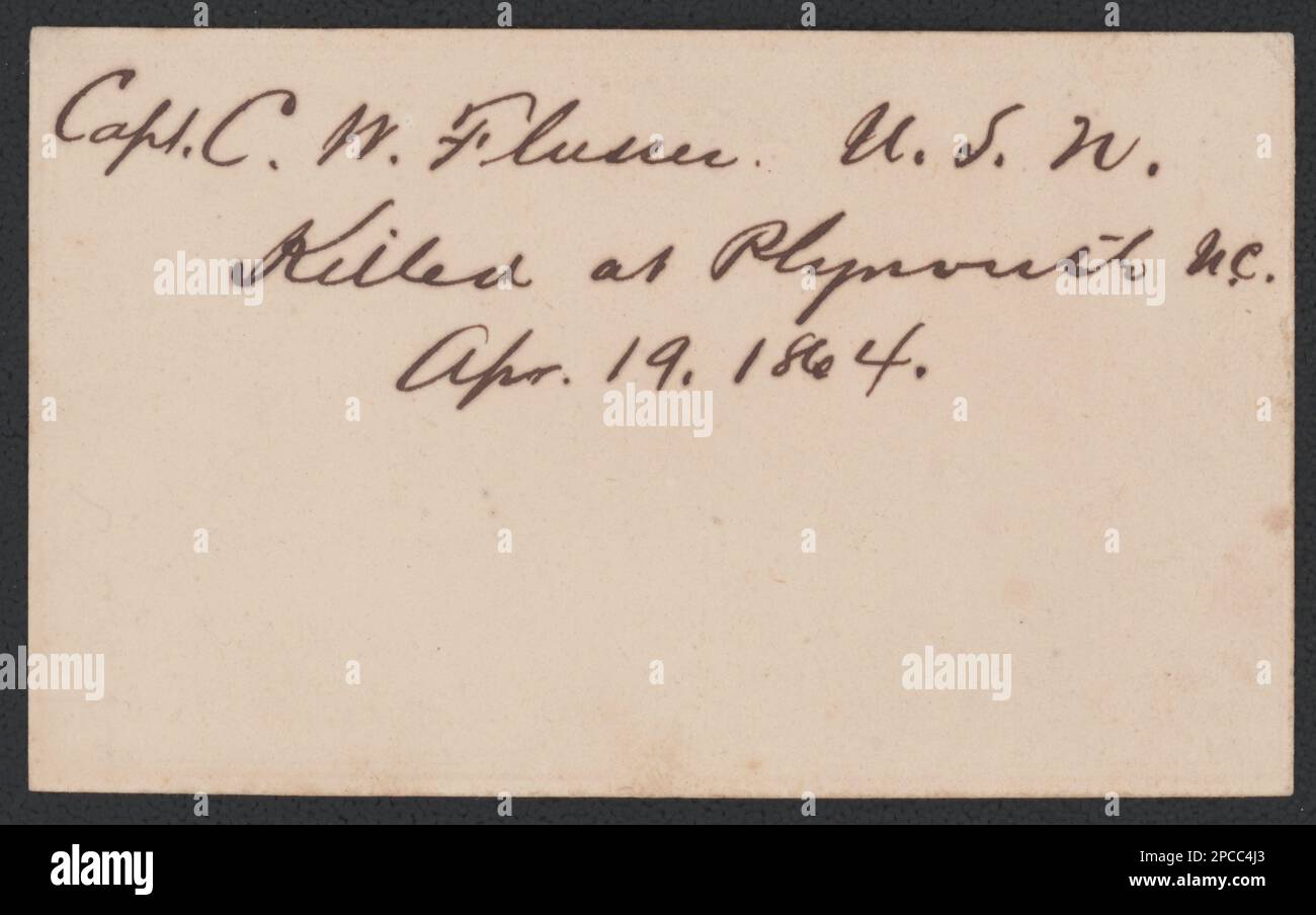 Lieutenant Commander Charles Williamson Flusser of U.S. Navy in uniform ...