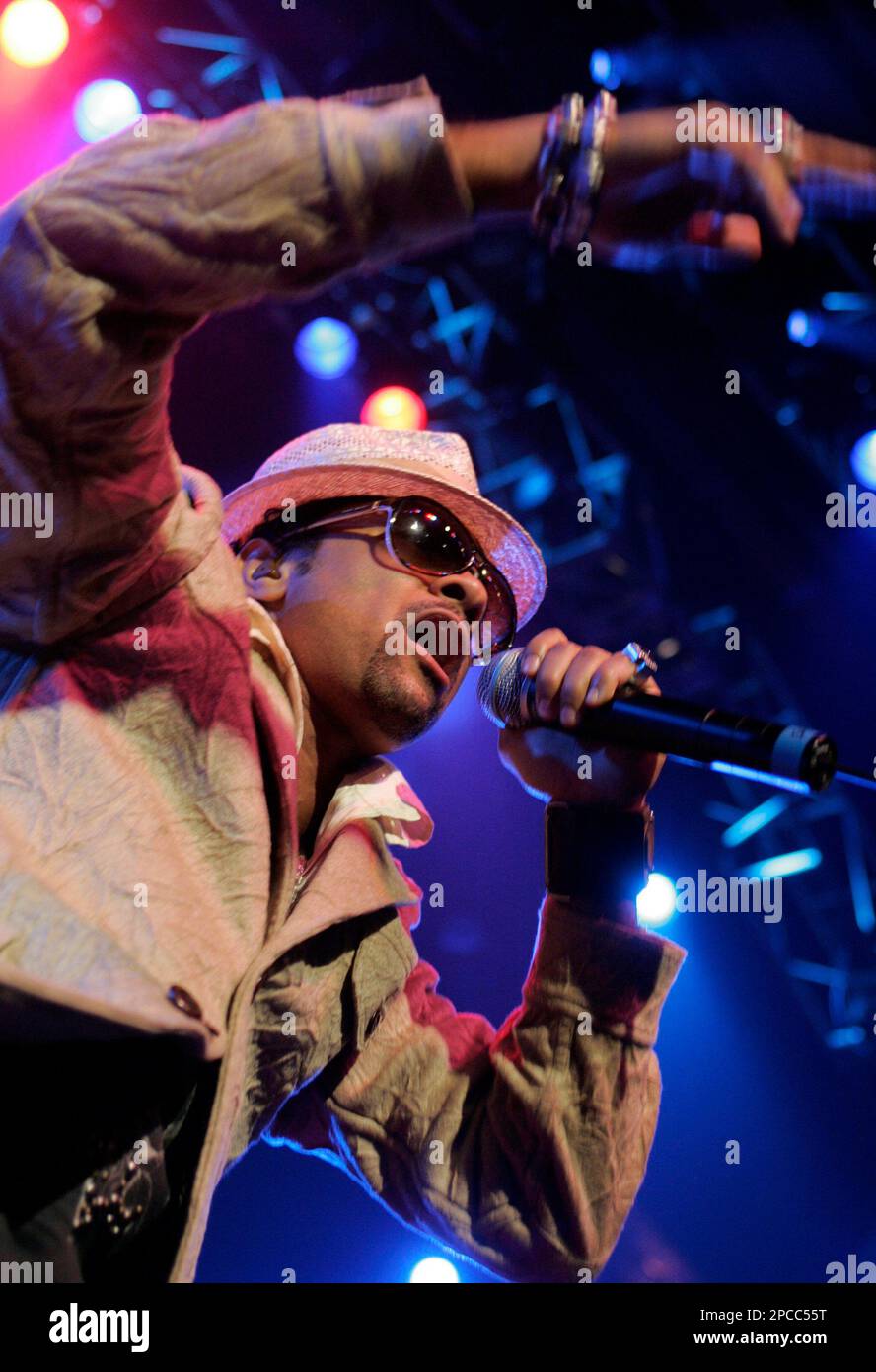 Jamaican singer Shaggy performs on stage at the Avo Session in Basel ...
