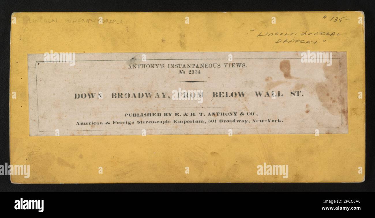 Funeral rites abraham lincoln hi-res stock photography and images - Alamy