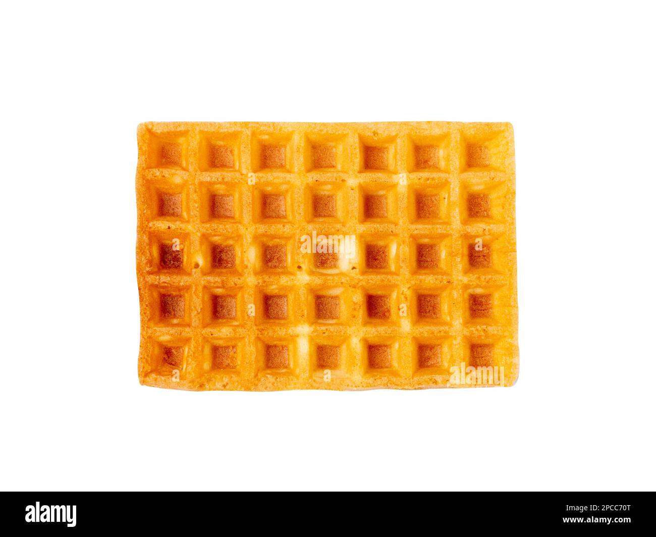 Square Belgian Waffle Top View Isolated, Square Waffled Cookie, Soft ...