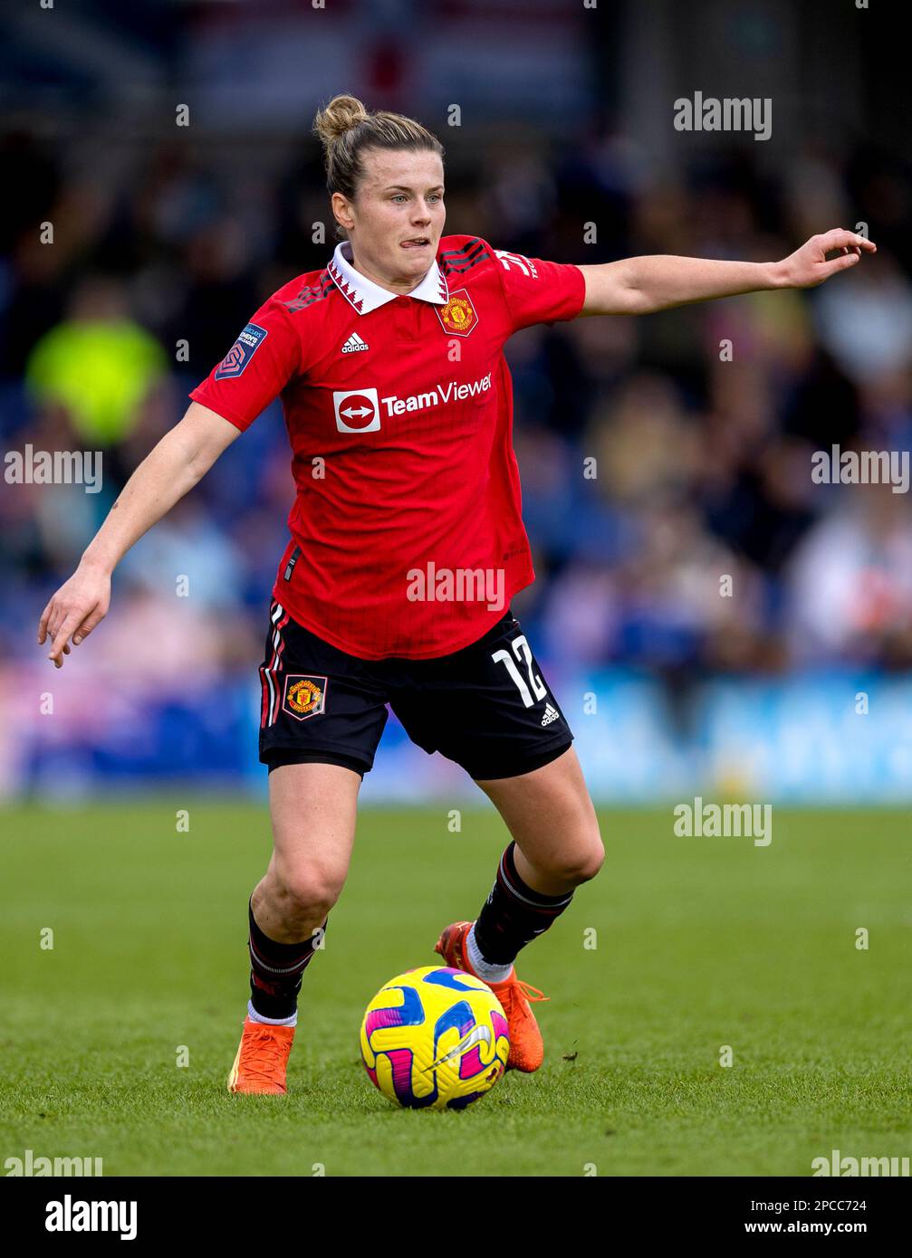 Manchester United's Hayley Ladd in action during the Barclays Women's ...