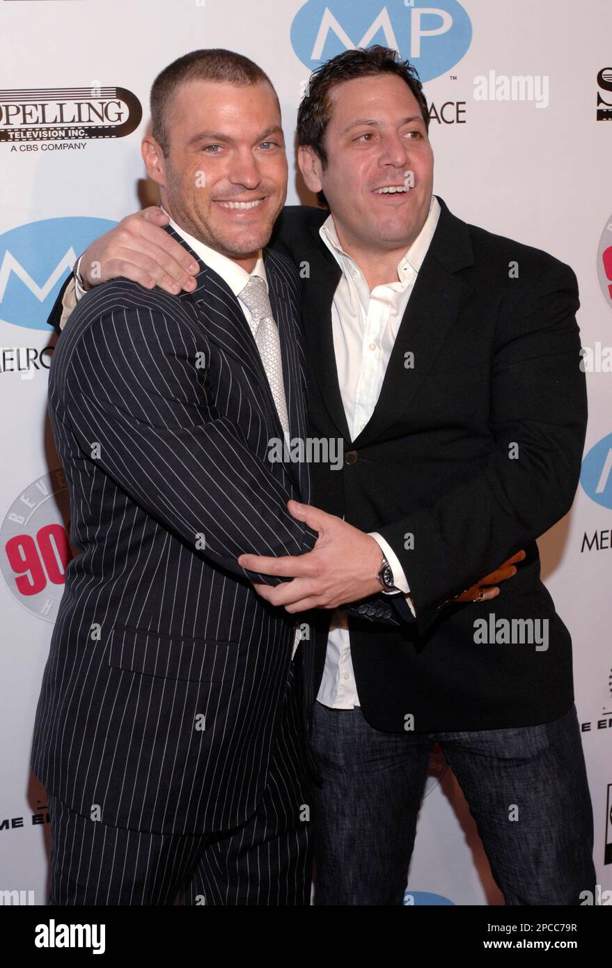 Actor Brian Austin Green, left, and Melrose Place creator Darren Star ...