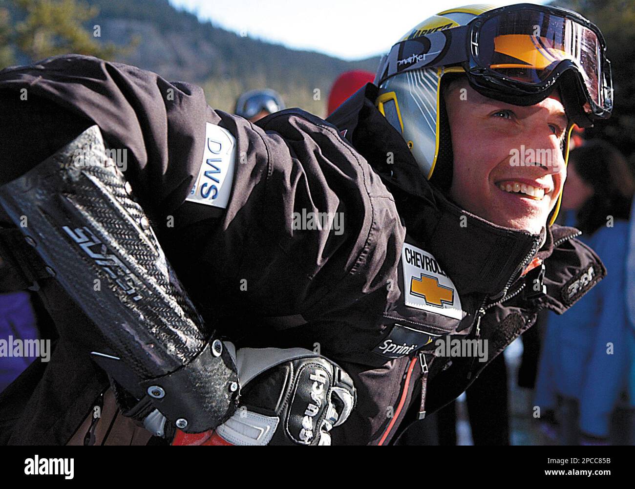 Jimmy Cochran of the U.S. ski team waits for the lifts to open at ...