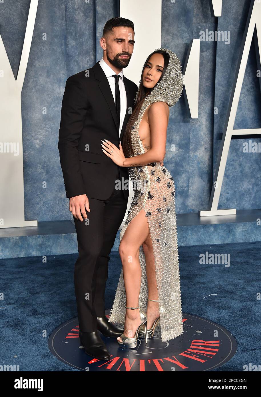 Becky G arriving at the Vanity Fair Oscar Party held at the Wallis ...