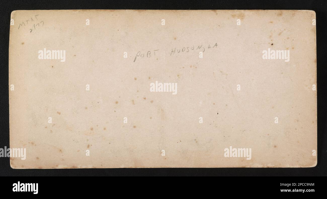 Confederate cannon with shells captured during the siege of Port Hudson ...