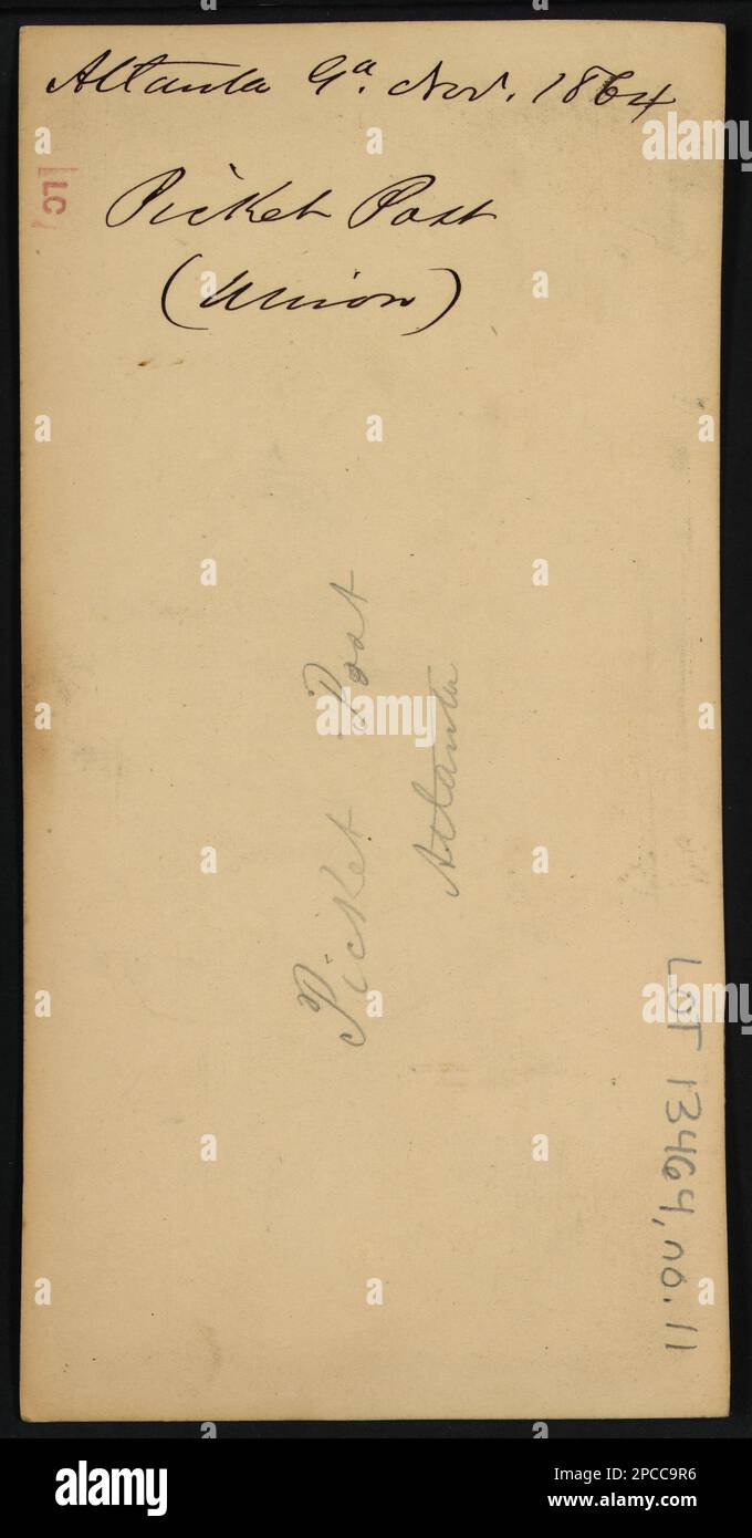 Picket Post (Union), Atlanta, Ga, Nov. 1864. Visual materials from the ...